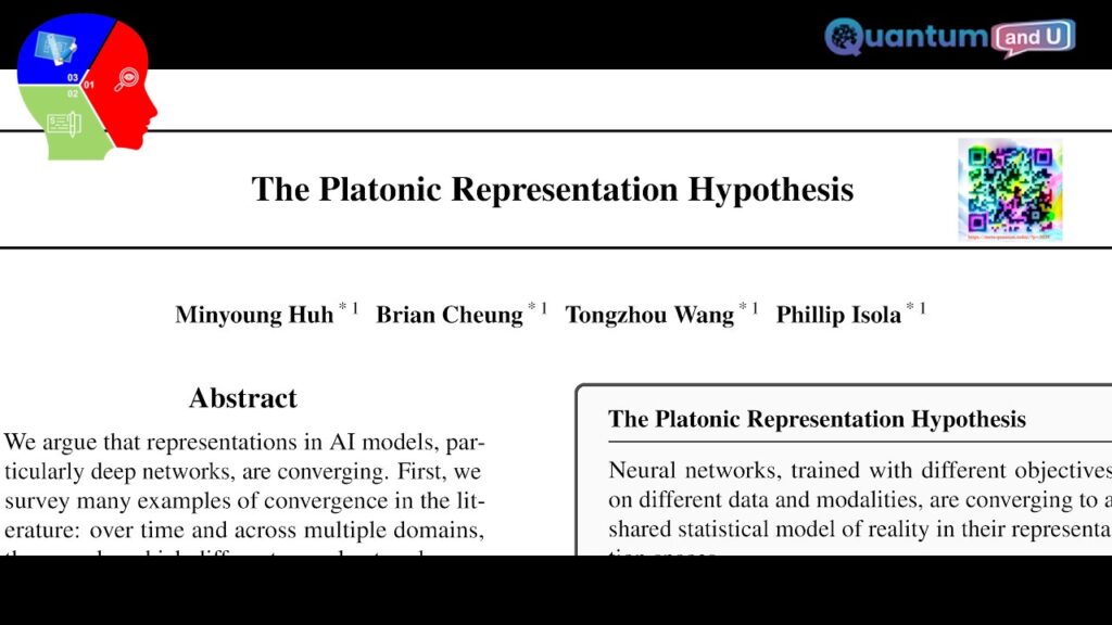 The Platonic Representation Hypothesis → Quantum and You